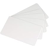 100 Pack Premium Blank PVC Cards, CAETOUNG CR80 30 Mil Graphic Quality White Plastic Cards for ...