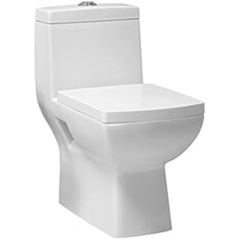 Jaquar Ceramic Wall Hung Commode, 1-Piece, White, FLS-WST-5951: Amazon ...