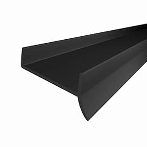 STEIGNER Kitchen Plinth Sealing Strip LU 16 mm/17 mm 1.5 m Black ...