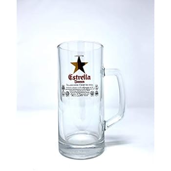 Estrella Damm Pint Glass CE Marked Pint to Line (20 ounce/568 ...