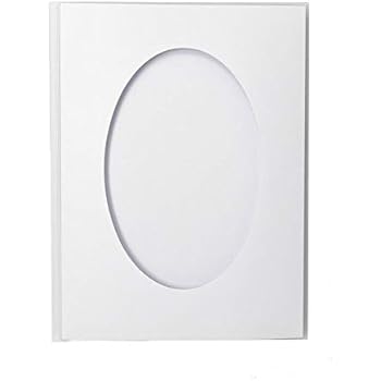 Oval Aperture A5 Cards - White (Pack Of 4): Amazon.co.uk: Kitchen & Home