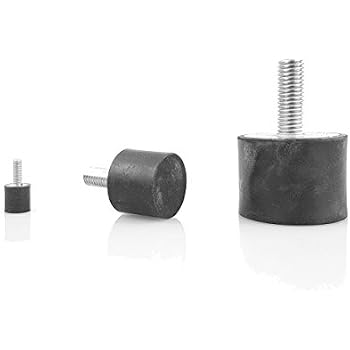 10 x Gummipuffer Typ B Ø10mm 10mm hoch M4 WTB® Gummimetallpuffer mit ...