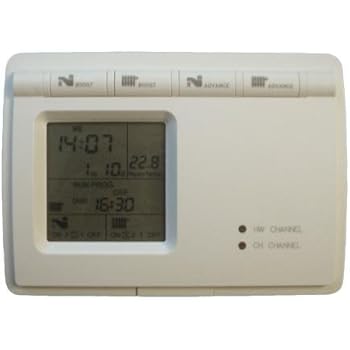 Digital Programmer Boiler Central Heating & Hot Water Room Thermostat ...