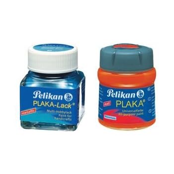 Pelikan Plaka Paint, 1 White, 50ml Bottle (101006): Amazon.co.uk ...