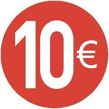 5 € Euro - Pack de 200 - 30mm Rouge - Price stickers: Amazon.fr ...