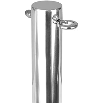9.8" / 3m Stainless Steel Shade Sail Pole with Eyebolts - 3 Sections ...