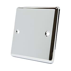 AET CPC1GBP Polished Chrome Classical Single Electrical Blanking Plate ...
