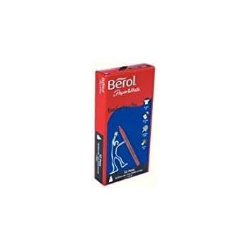 Berol Handwriting Pens 6 Pack MIXED (3 x Blue + 3 x Black): Amazon.co ...