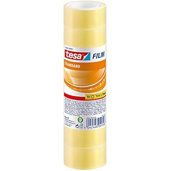 tesafilm Klebeband, Großrollen, Standard, 8 Rollen, 10m x 19mm: Amazon ...