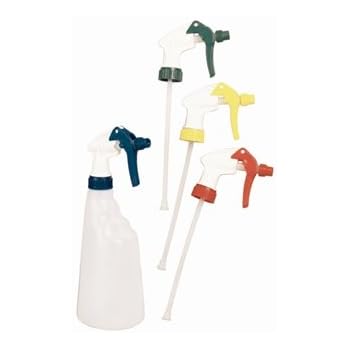 Heavy Duty Colour Coded Chemical Resistant Trigger Spray Bottle Set: Amazon.co.uk: Kitchen & Home