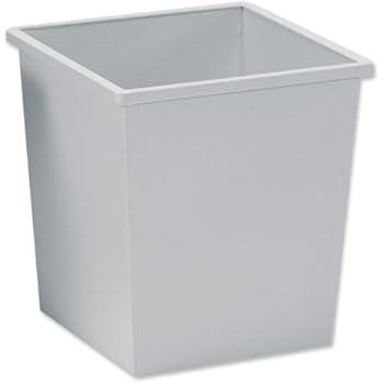 Durable 18.5 Litre Square Metal Bin 30mm Perforation Ring - Silver ...