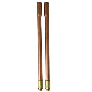 10mm x 15mm 2 x Copper Tails Metal Plumbing Pipes 255mm Long: Amazon.co ...