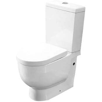 Modern White Close Coupled Toilet with Cistern Soft Close Seat Bathroom ...