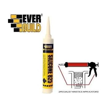 Everbuild 825 Low Modulus Neutral Cure Sealant White - 380ml: Amazon.co ...