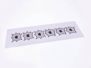 6 x Bullet Hole Decal Stickers - Self Adhesive: Amazon.co.uk: Car ...