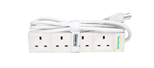 Buy Traveldapter CUBA Travel Adaptor Multi Plug Safe Extension Lead ...