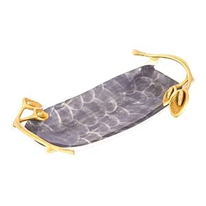 Buy Karigar Creations Long Serving Platter Metal Platter Plates for ...