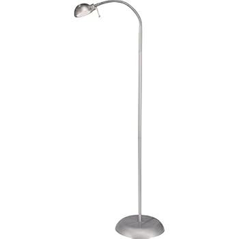 Halogen Reading Light Floor Lamp - Silver: Amazon.co.uk: Kitchen & Home