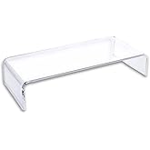 Budstfee Acrylic Monitor Stand Clear Monitor Riser with Sturdy Platform ...