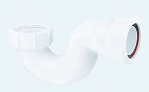 McAlpine Q10 19mm Shallow Bath Trap, White : Amazon.co.uk: DIY & Tools