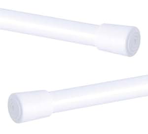 WHITE SPRING LOADED TENSION ROD 91-152cm (36-60"): Amazon.co.uk ...