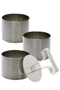 Cooking Presentation Rings with Pusher, Stainless Steel Cooking Rings ...