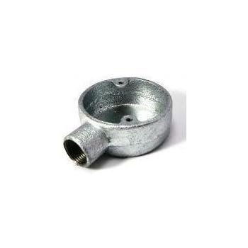 2 x 20mm Galvanised Conduit Stop End Box 1 Way Metal: Amazon.co.uk: DIY ...