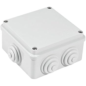 IP66 Black Weatherproof Outdoor / External Junction Box Complete With ...