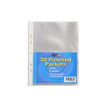 20 A5 Strong Plastic Poly Pockets Wallet Sleeves Clear: Amazon.co.uk ...
