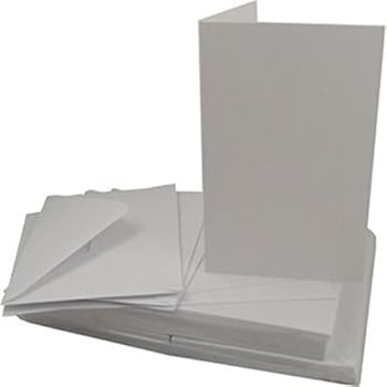 Anita's 100 x A6 Blank Cards & Envelopes - White: Amazon.co.uk: Office ...