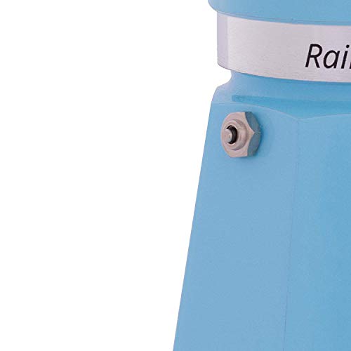 (TG. 3 Tazze) Bialetti Rainbow Caffettiera da 3 Tazze, Alluminio, Azzurro - NUOV