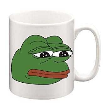 Pepe The Sad Frog Meme Mug, Funny Mugs, Coffee Mug, Tea Mug, Gift Mugs ...