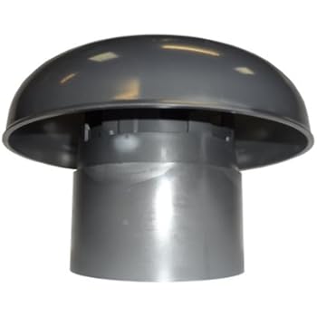 Flat Roof Cowl Ø110mm (4.3inch) Ducting Chimney Flue Ventilation ...