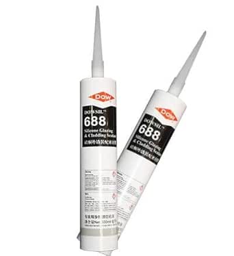 Dowsil 688 Silicon Glazing and Cladding Sealant, Black 300 ML, (1 Piece) : Amazon.co.uk: DIY & Tools