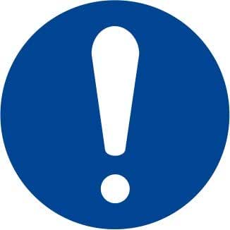 Etichetta adesiva pittogramma segnale di obbligo"Obbligo generico ...