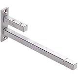 Volo Adjustable Stainless Steel F Type Glass Shelf Bracket Square 10 ...