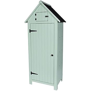 Sentry style shed - Sage Green: Amazon.co.uk: Garden & Outdoors