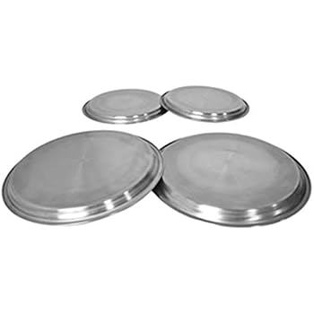 Lot de 4 couvercles de protection en inox pour plaques de cuisson ...