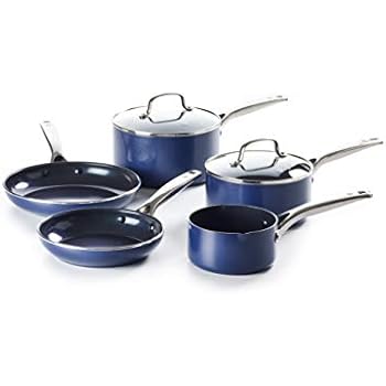Tower Scandi Pots and Pans Set, Non Stick with Soft Touch Wood Effect ...