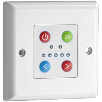 Heated Towel Rail Temperature controller White TCP200 with 2 hour boost ...