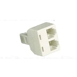 RJ11 Double Modular Adaptor Plug ADSL Splitter Socket: Amazon.co.uk ...