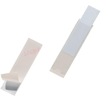 Narrow Self-Adhesive Shelf Label Holders for Schools and Libraries 15mm ...