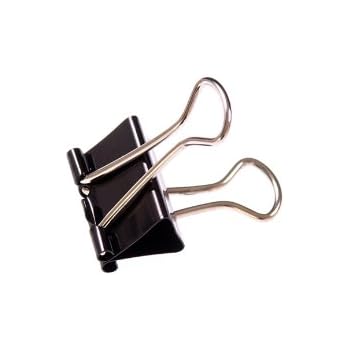 10 x JUMBO BULLDOG CLIPS GRIP CLIPS BLACK & CHROME 70mm: Amazon.co.uk ...