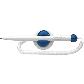 Reception Pen Desk Set On Chain With Stand- Black Counter Pen + Free ...