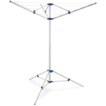 3 Arm Portable Rotary Airer / Washing Line 16 m, Tripod Base, Easy ...