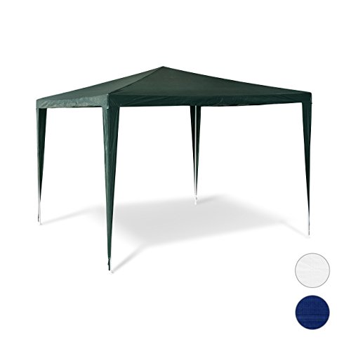 Relaxdays Pavillon Zelt HBT: 2,5 x 3 x 3 m Gartenpavillon mit ...