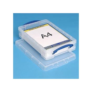 Really Useful Box 4 Litre Office Storage Box - Clear: Really Useful ...