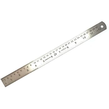 OMEGA Stainless Steel Scale Ruler Length, 12 inch (30 cm) - Pack of 5 ...