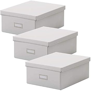 A4 Paper Storage Boxes With Lid (Width 27cm X Depth 35cm X Height 15cm ...