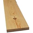 Pine Planed All Round Timber Plank 150mm x 25mm (6" x 1") 2.4m (Pack of ...